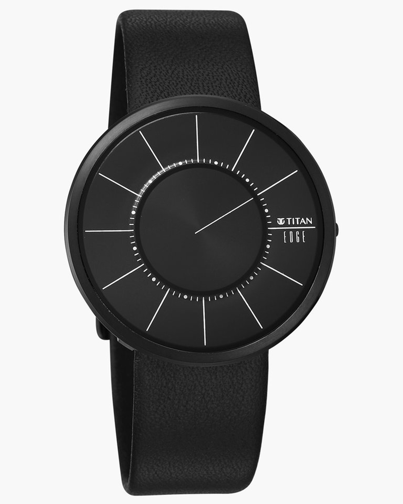 Titan Edge Men Edge - Ultraslim Black Analog Watch SKU-ID 10003NL02 ...