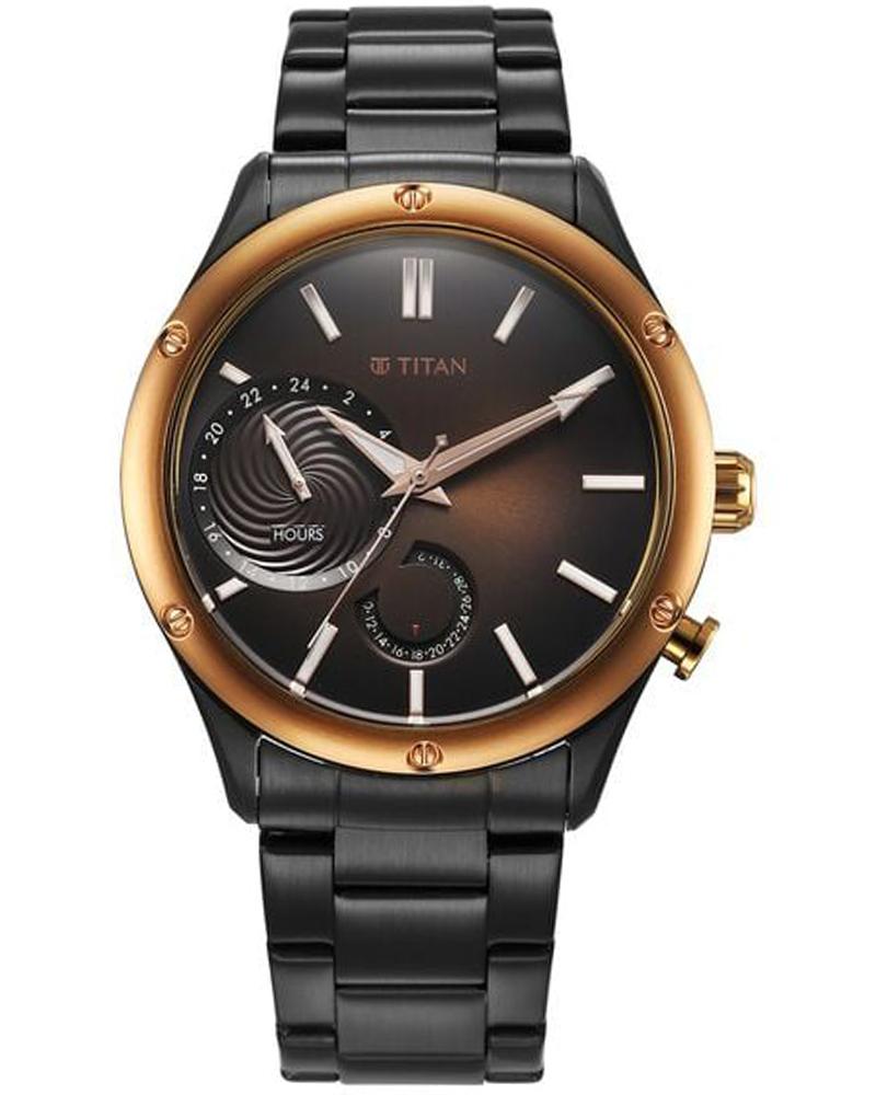 Buy Titan STELLAR Round Men Watch - NT10009KM02 Helios Watch Store