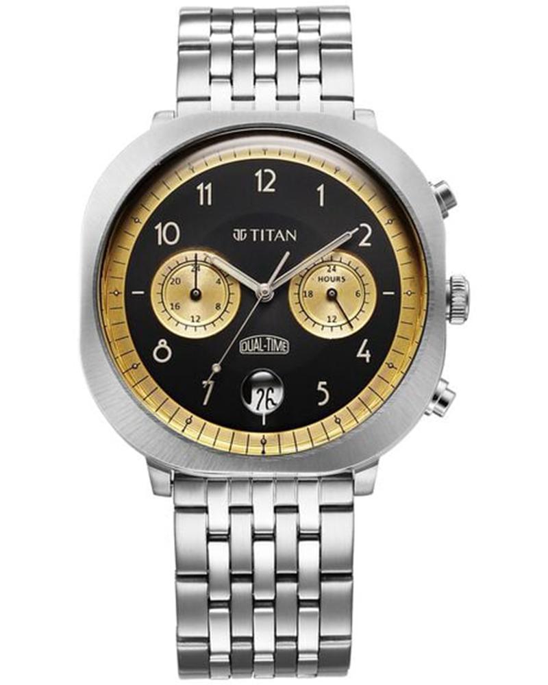 Titan Men TIMELESS TREASURES Black Analog Watch SKU-ID 10022SM02 ...