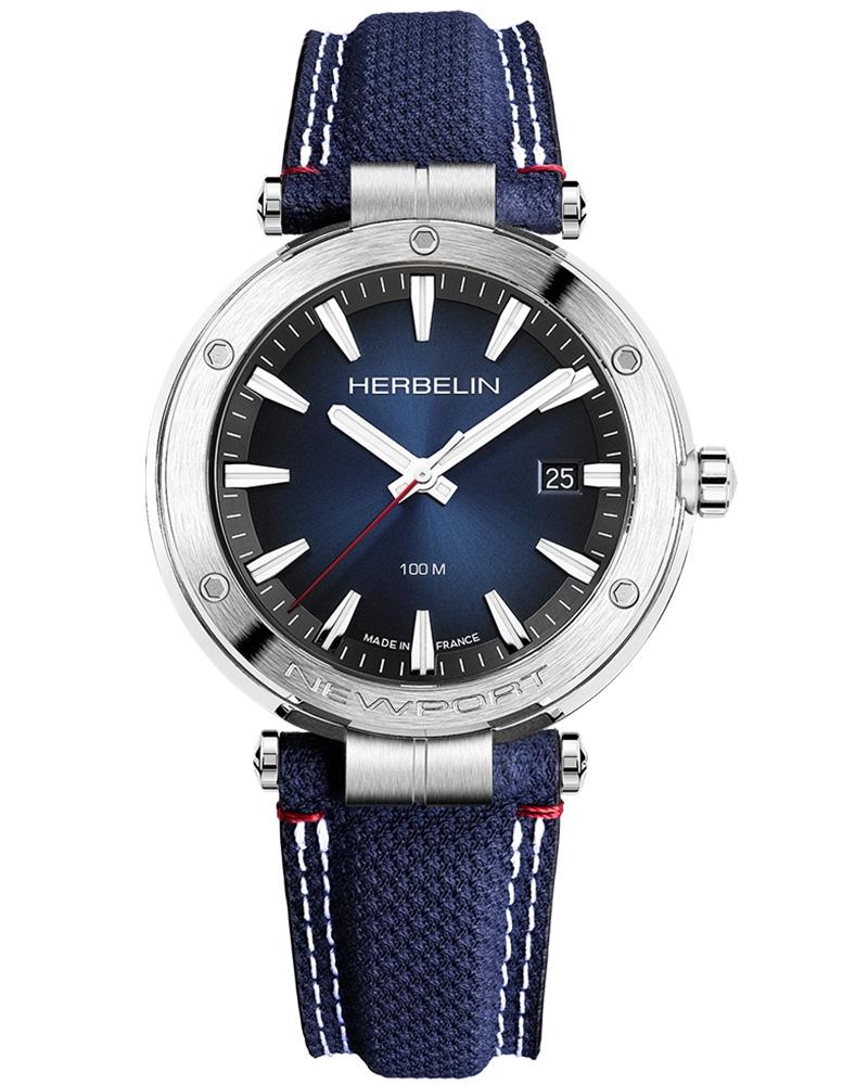 Buy Herbelin Newport Round Men Watch - 12288A15BL Helios Watch Store