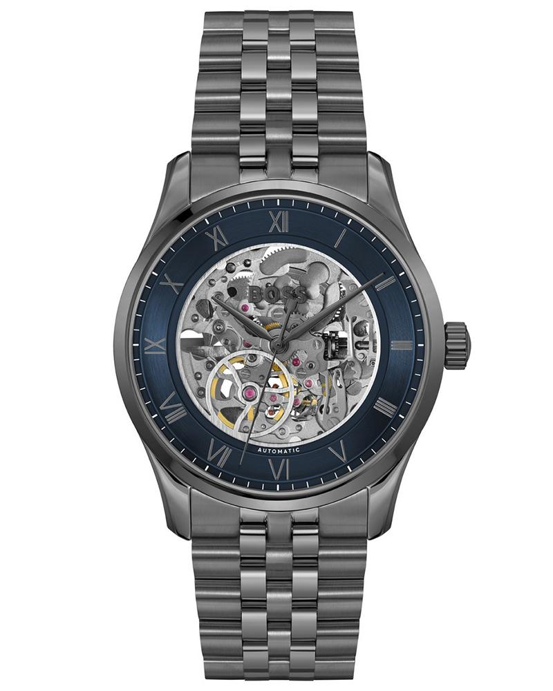 BOSS Men PRINCIPLE SKELETON Blue Analog Watch SKU-ID 1514254 | Helios ...