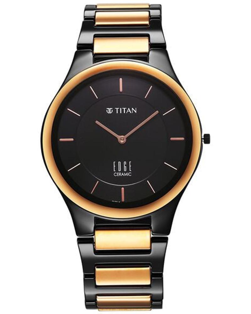 Titan Edge Men EDGE CERAMIC Black Analog Watch SKU-ID 1696KC01 | Helios ...