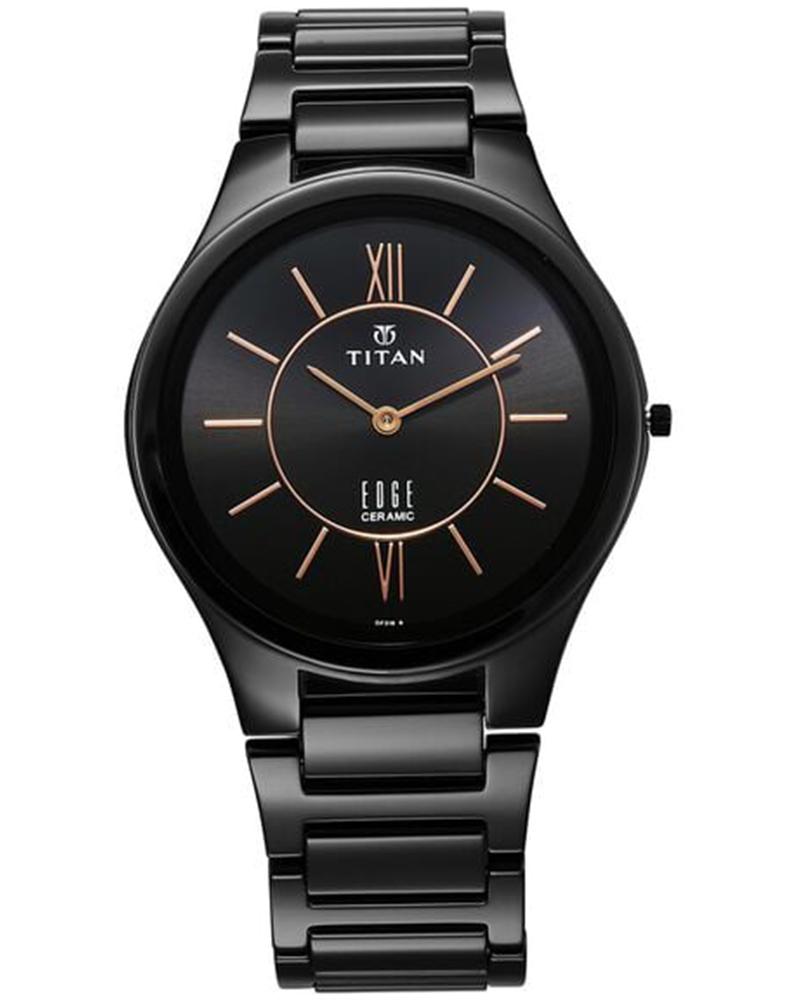 Titan Edge Men EDGE CERAMIC Black Analog Watch SKU-ID 1696NC01 | Helios ...