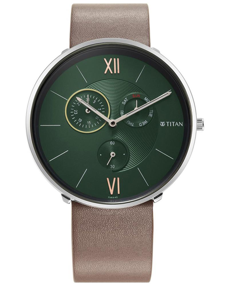 Buy Titan Round Men Watch - NS1877SL01 Helios Watch Store