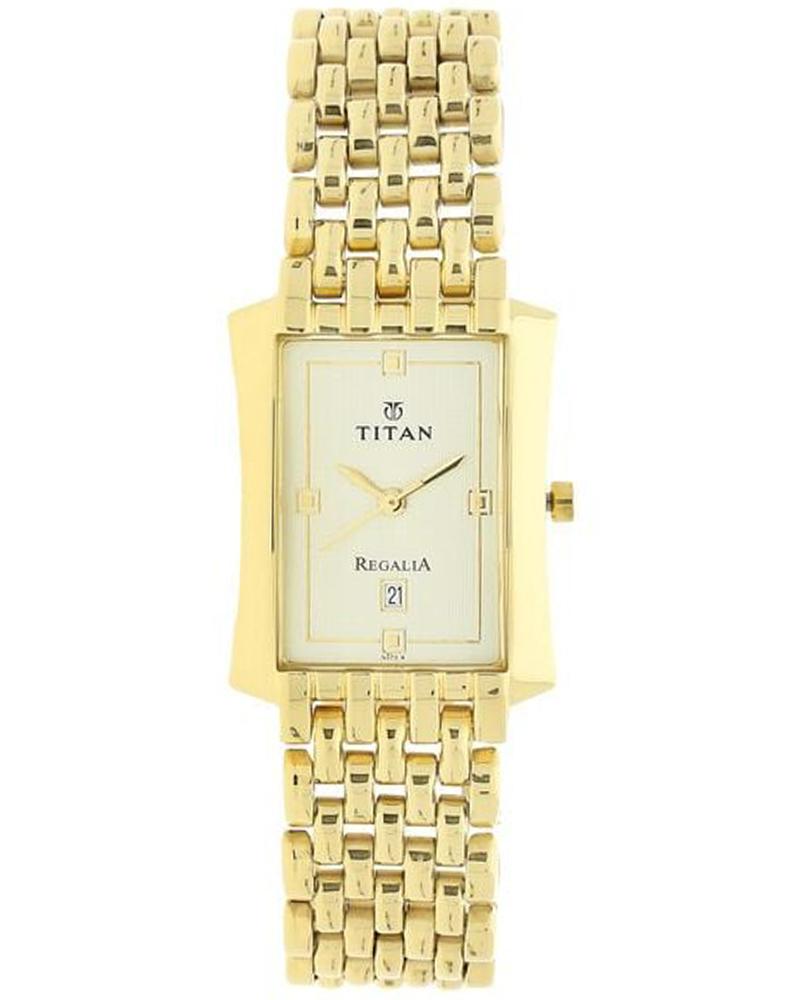 Titan Men YM White Analog Watch SKU-ID 1927YM05 | Helios The Watch Store