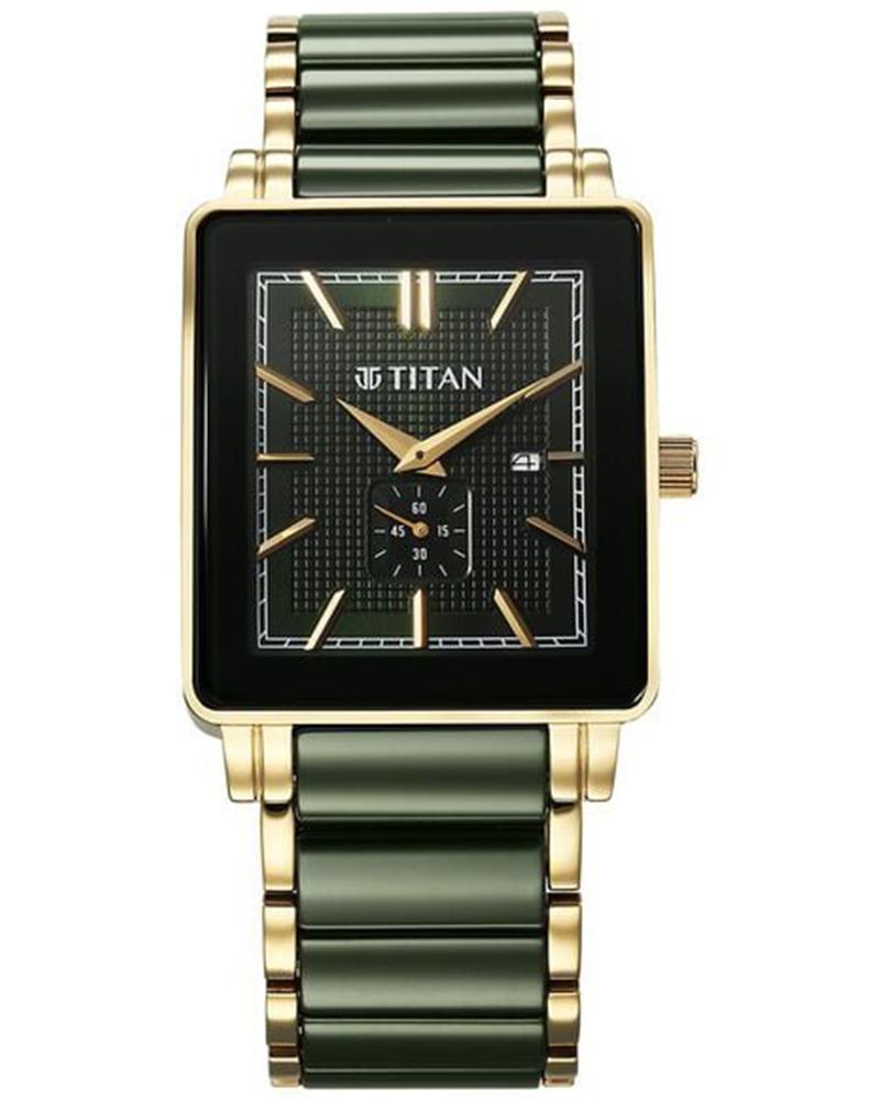 Buy Titan REGALIA CERAMIC II Rectangular Men Watch - 90013KD05 Helios ...