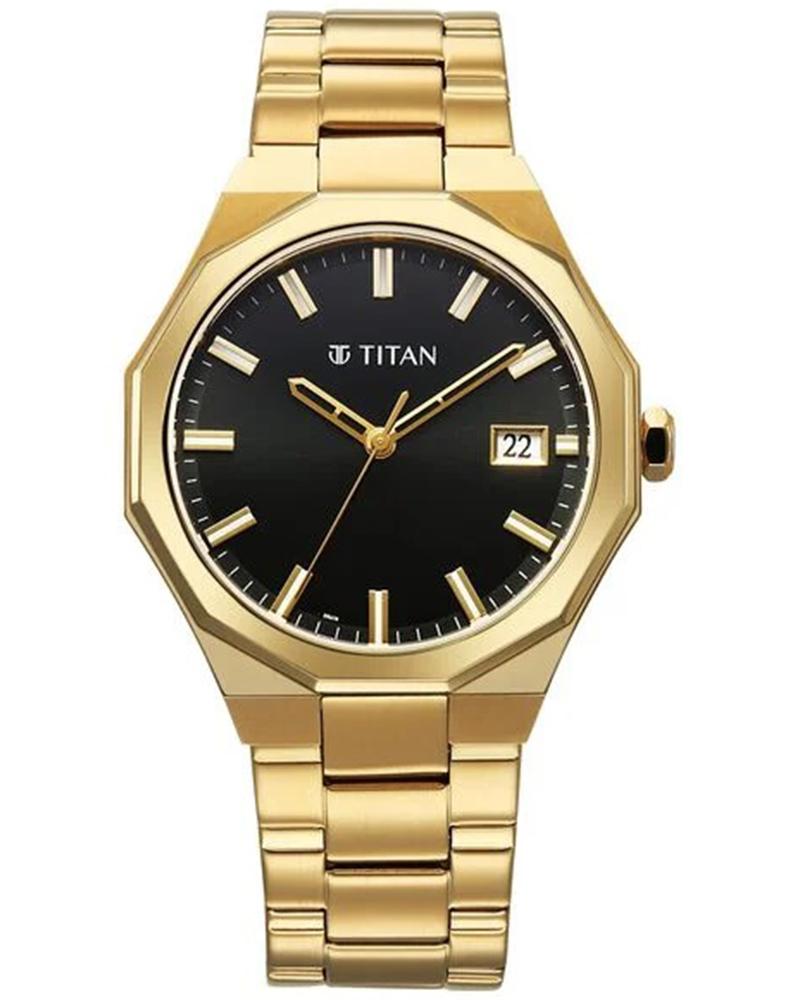 Buy Titan Regalia Dodecagon Round Men Watch - 90212YM01 Helios Watch Store
