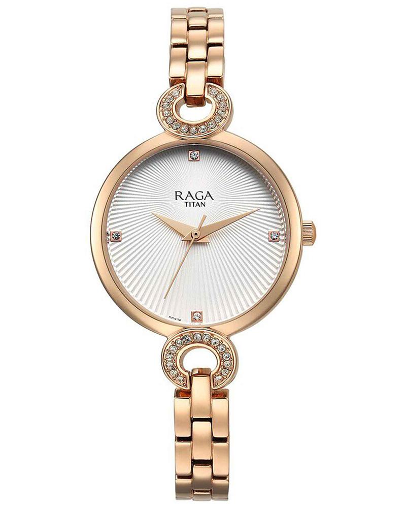 Titan Raga Round Women Watch - 95278WM01 Helios Watch Store.