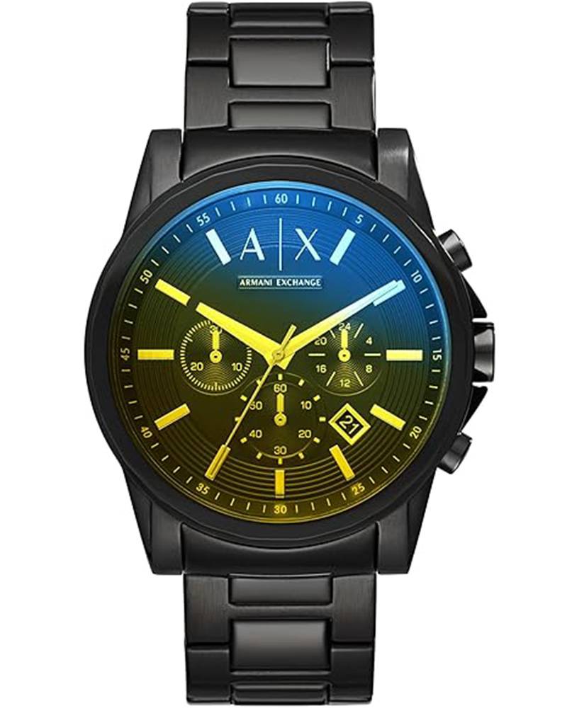 Armani Exchange Men OUTERBANKS Blue Analog Watch SKU-ID AX2513 | Helios ...
