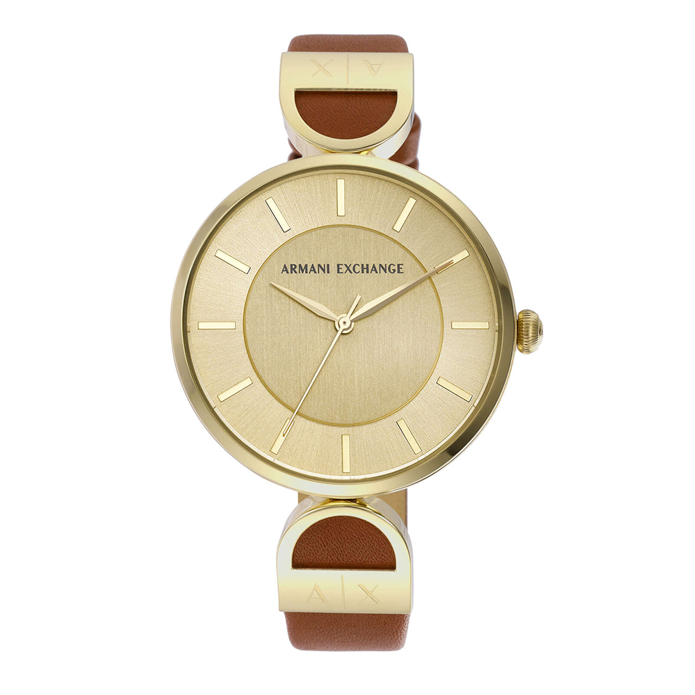 Armani Exchange Women BROOKE Golden Analog Watch SKU-ID AX5324 | Helios ...