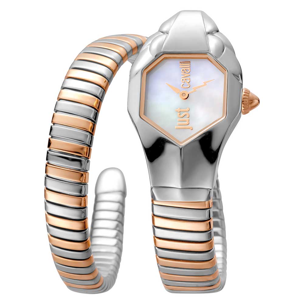 Just Cavalli Snake Asymmetrical Dial Women Watch JC1L001M0045 Helios ...