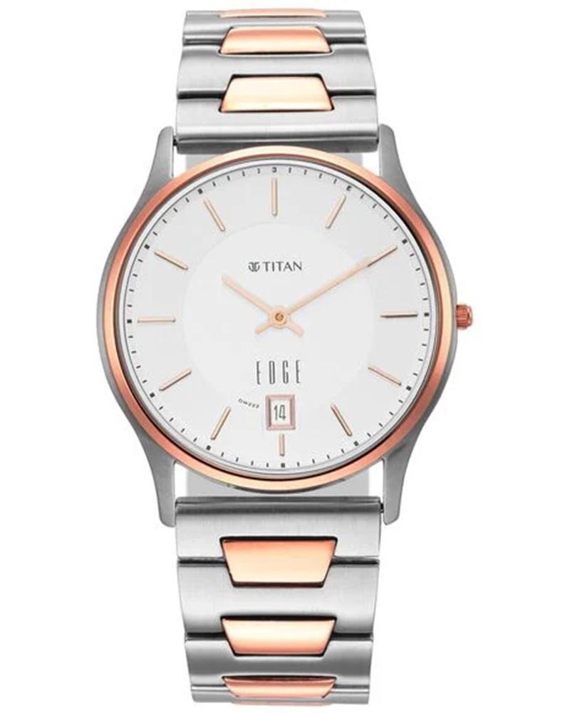 Titan Edge Men EDGE METAL Silver Analog Watch SKU-ID 1683KM01 | Helios ...