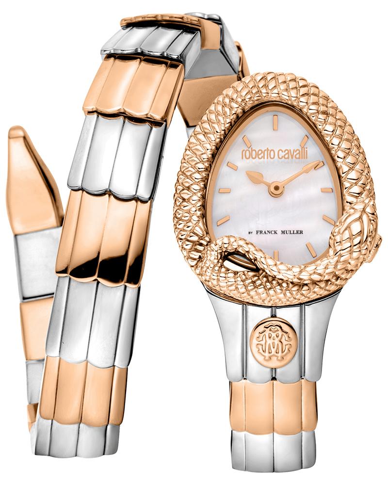 Roberto Cavalli Women RV1L201 White Mother of Pearl Analog Watch SKU-ID ...